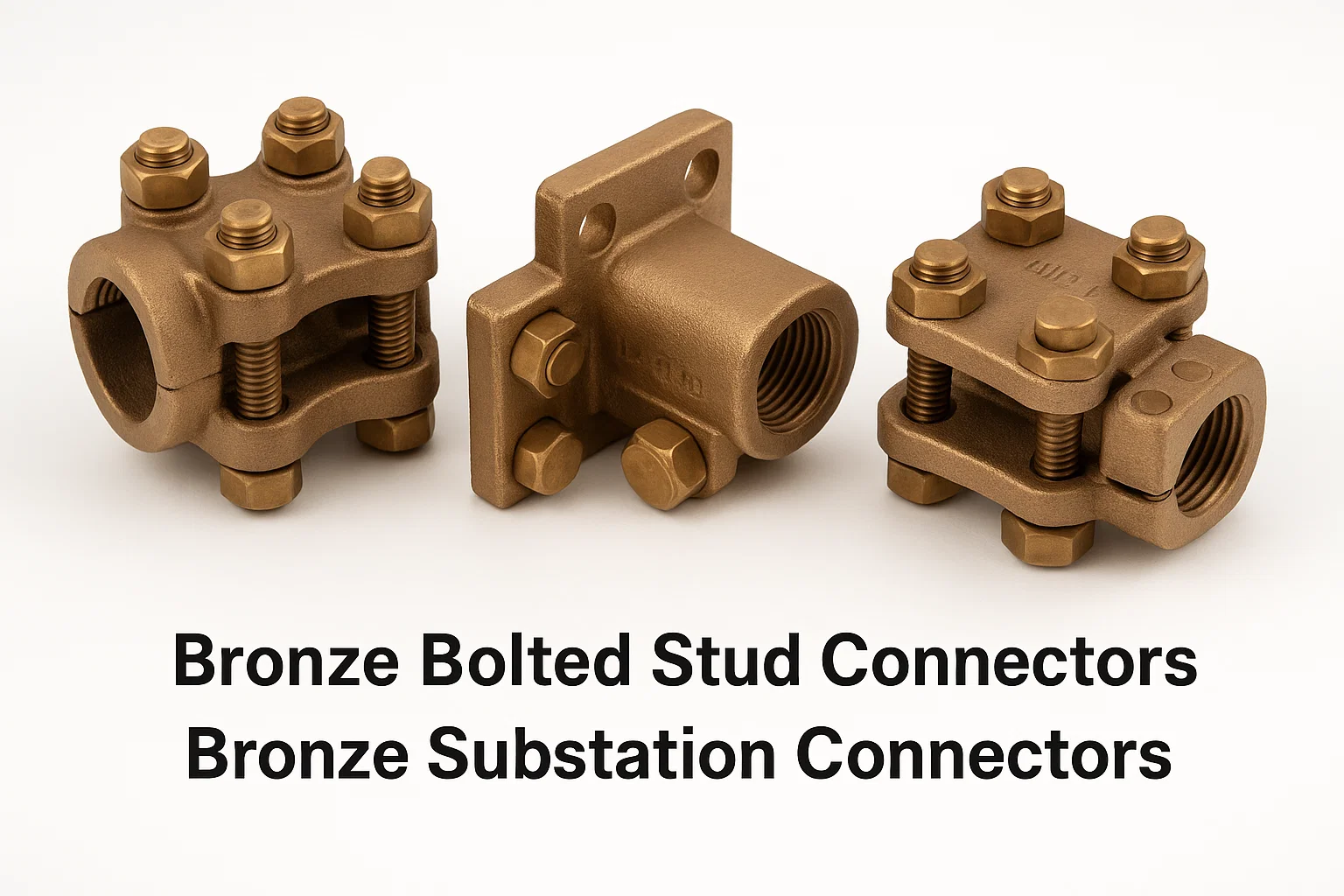 Bronze Bolted Stud Connectors, Bronze Substation Connectors - Brass ...